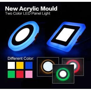 Jual Lampu Downlight LED 2 warna Putih Biru WarmWhite Kuning Pink 3 ...