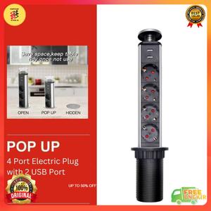 Jual Stop Kontak Listrik Tanam Meja Pop Up Electric Plug Socket with ...