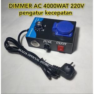 Jual dimmer ac 4000 wat 220v + volmeter pengatur kecepatan mesin bor ...