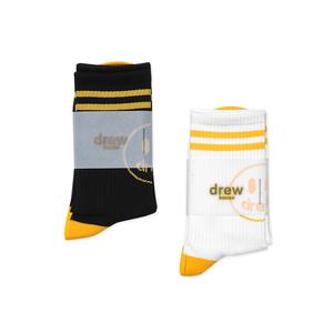 Promo Drew House Mascot Stripe Mid Socks - Black - Kota Tangerang ...