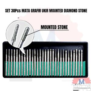 Promo MCH Diamond mounted Point 3mm Set 30Pcs Mata Ukir Mini Die Grinder - Kab. Bekasi - MM Inti ...