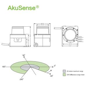 Jual Resolusi Tinggi Pengukuran Prinsip Laser LiDAR Sensor AS-21C - Jakarta Timur - Toper ...
