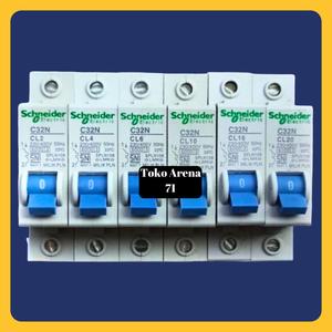 Jual MCB Schneider Biru PLN SPLN Baru 1P 1Phase 1 Phase 2A 4A 6A 10A ...