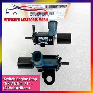 Jual Switch Engine Stop Switch Pembunuh Isuzu Elf NKR71 NMR71 Hitam 24V ...