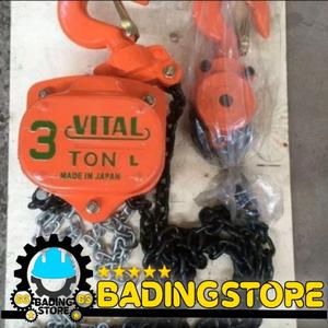 Jual Takel 3 Ton Chain Block Vital Capacity 3 Ton x 3 Meter Made In ...