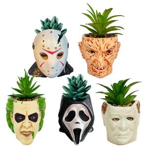 Jual Gothic Outdoor Cactus Flower Pots Horror Clown Succulent Plant Pot ...