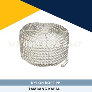 Jual Tambang tali Nylon 8mm x 220m Per Roll tali nilon 3 Strand type ...