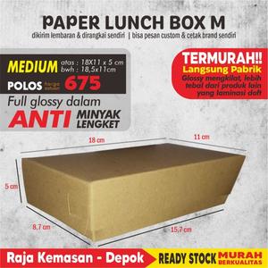 Jual tp paper box lunch medium kraft tebal laminasi - Jakarta Timur ...