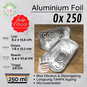 Jual tp aluminium tray ox 250 best fresh wadah cup alumunium foil tray - Jakarta Timur - Twin ...