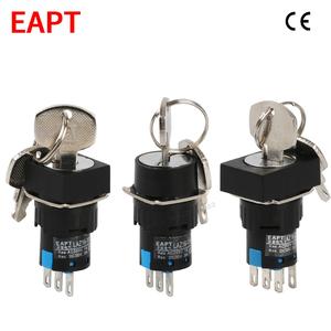Jual 16Mm Key Lock Selector Switch Rotary Push Button Switch 2 3 - Kota ...