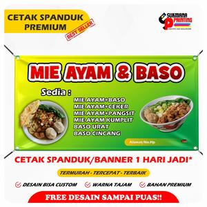 Jual SPANDUK MIE AYAM SPANDUK BAKSO FREE DESAIN - 50 x 50 CM - Kab ...