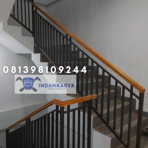 Jual reling tangga minimalis railing tangga kayu - Kota Medan - simok ...