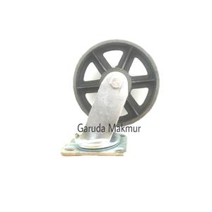 Jual roda besi heavy duty 5 in hidup roda troli besi roda castor iron ...