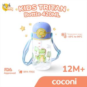 Jual COCONI Kids Tritan Bottle 420 ml | Botol Minum Anak dengan tali 420ml - PINK - Jakarta ...