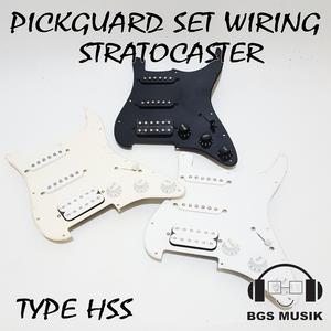 Jual Pickguard Set Pickup Wiring Fender Stratocaster HSS - Pickup ...