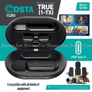 Jual COSTA True Wireless Mic Clip On Jepit Type C Monitoring for ...