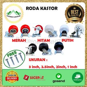 Jual Roda Troli 2.5 inch (HIDUP), Roda Kastor PVC Nylon Roda Etalase ...
