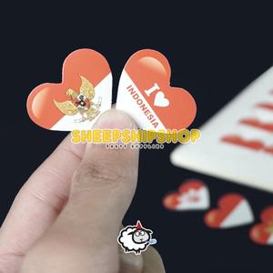 Jual ECERAN STIKER BENDERA 3.5 X 2.5 CM / Stiker Pipi Merah Putih HUT ...