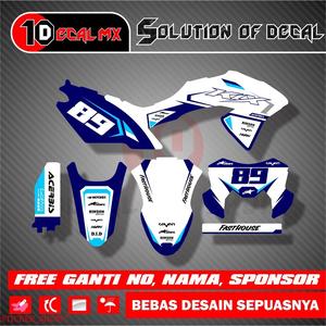 Jual PREMIUM Decal KLX BF Putih Simple Full Body sporty simple elegan ...