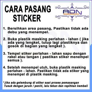 Jual STIKER STICKER DONT TOUCH DILARANG SENTUH 4 X 4 cm by ADN - Kota ...