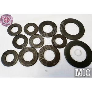 Jual m10 ring plat baja hitam 3/8" washer plate 8.8 10mm tebal 3mm ...