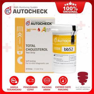 Jual Test Strip Autocheck Kolesterol Cek Cholesterol Refill Isi 10 ...
