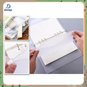 Jual Zipper Pouch Binder A6 Ring 6 Pembatas Buku Plastik Binder Divider ...