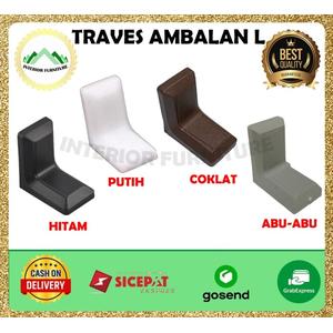 Jual Trapes L Trapex Traves L Siku Ambalan Siku Penyangga Besi Plastik ...