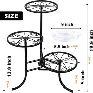 Jual Prh Metal Plant Shelf Flower Display Stand Garden Planter Holder ...