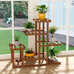 Jual Prh 3 Tier Flower Stand Plant Stand Rack Solid Wood Living Room ...