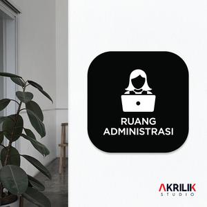 Jual Sign Board Akrilik Ruang Administrasi Papan Acrylic Signage Tempel ...