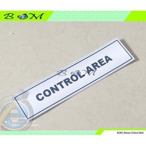 Jual stiker sticker tulisan label tempat ruangan control area - Kota ...