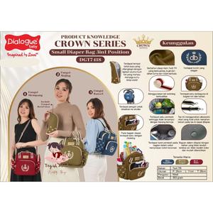 Jual [TA] Dialogue DGT 7418 Tas Bayi Kecil 3 in 1 Position Crown Series ...