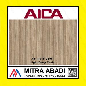 Jual AICA HPL AS 14015 C S98 CS98 Light Berry Teak Kamar Kitchen Dapur ...