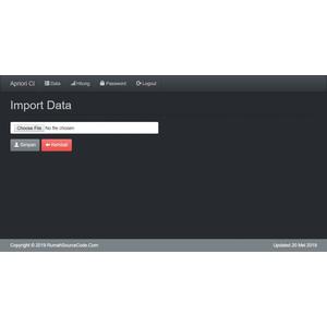 Jual Source Code Data Mining Asosiasi Apriori Codeigniter - Kota Denpasar - Rumah Source Code ...