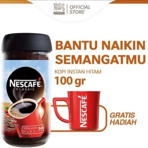 Jual Kopi Bubuk Nescafe Classic Botol 100gr Jar + Mug Merah Coffee Enak ...