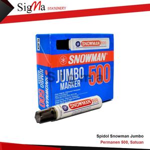 Jual Spidol Snowman Permanent 500 Jumbo (Pcs) - Hitam - Jakarta Utara ...