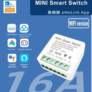Jual 16A Mini WiFi Smart Switch DIY 2-way Control Modules EWeLink APP ...