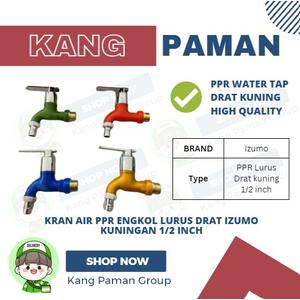 Jual Keran Air Plastik Taman Drat Kuningan Kran Temboki 1/2 Inch-Lurus ...