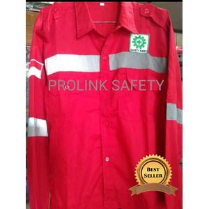 Jual Baju seragam safety merah logo bordil catelpak wearpack scotlight ...