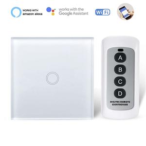 Jual wifi Smart Touch Switch Light sensing Switch EU standard work for ...