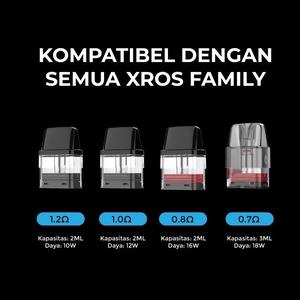 Jual ORIGINAL XROSS POD CARTRIDGE 0.6 OHM & 1.0 OHM BY VAPORRESS - Kota ...