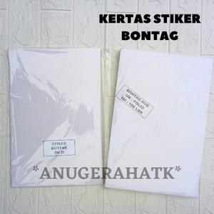 Jual (25 PCS) Kertas Sticker HVS BONTAK Stiker Bontax Doff Camel Ori F4 ...