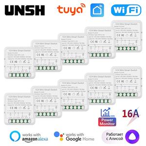 Jual Tuya 16A WiFi Smart Switch 2-way Control Switch Mini Smart Breaker ...