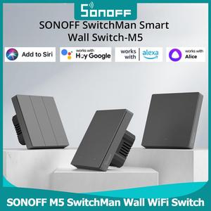 Jual SONOFF M5 SwitchMan Smart Wall WiFi Switch R5 Smart Scene Schedule ...