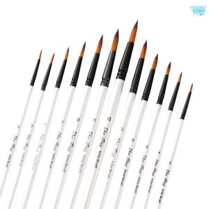 Jual Kuas Cat Profesional Set Nylon Hair Paint Brush Detail Halus Cat ...
