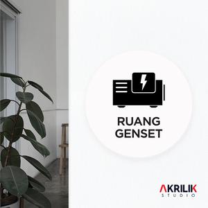 Jual Sign Board Akrilik Ruang Genset Papan Acrylic Signage Tempel ...