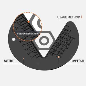 Jual Screw Bolt Gauge Alat Inspeksi Penggaris Teknik Screw Gauge - Kota ...