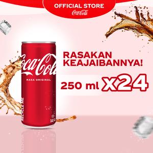 Jual Coca-Cola Original - Minuman Soda Rasa Kola - Kaleng 250ml - x24 ...