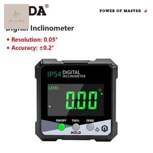 Jual Black Digital Horizontal Angle Meter 360° With Magnetic Base Ele ...